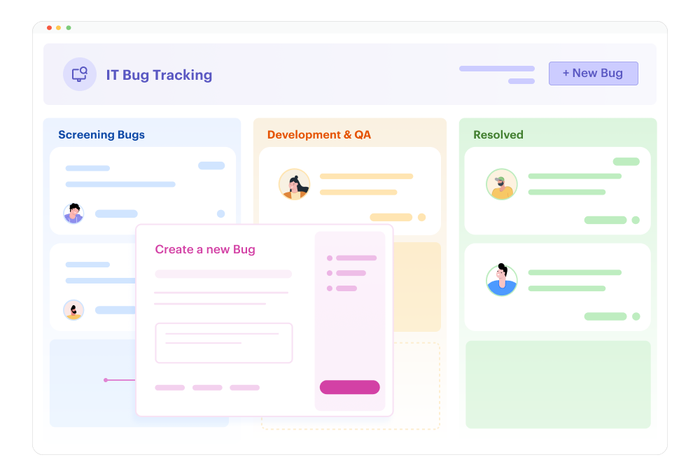 it-bug-tracking-template-kissflow-workflow
